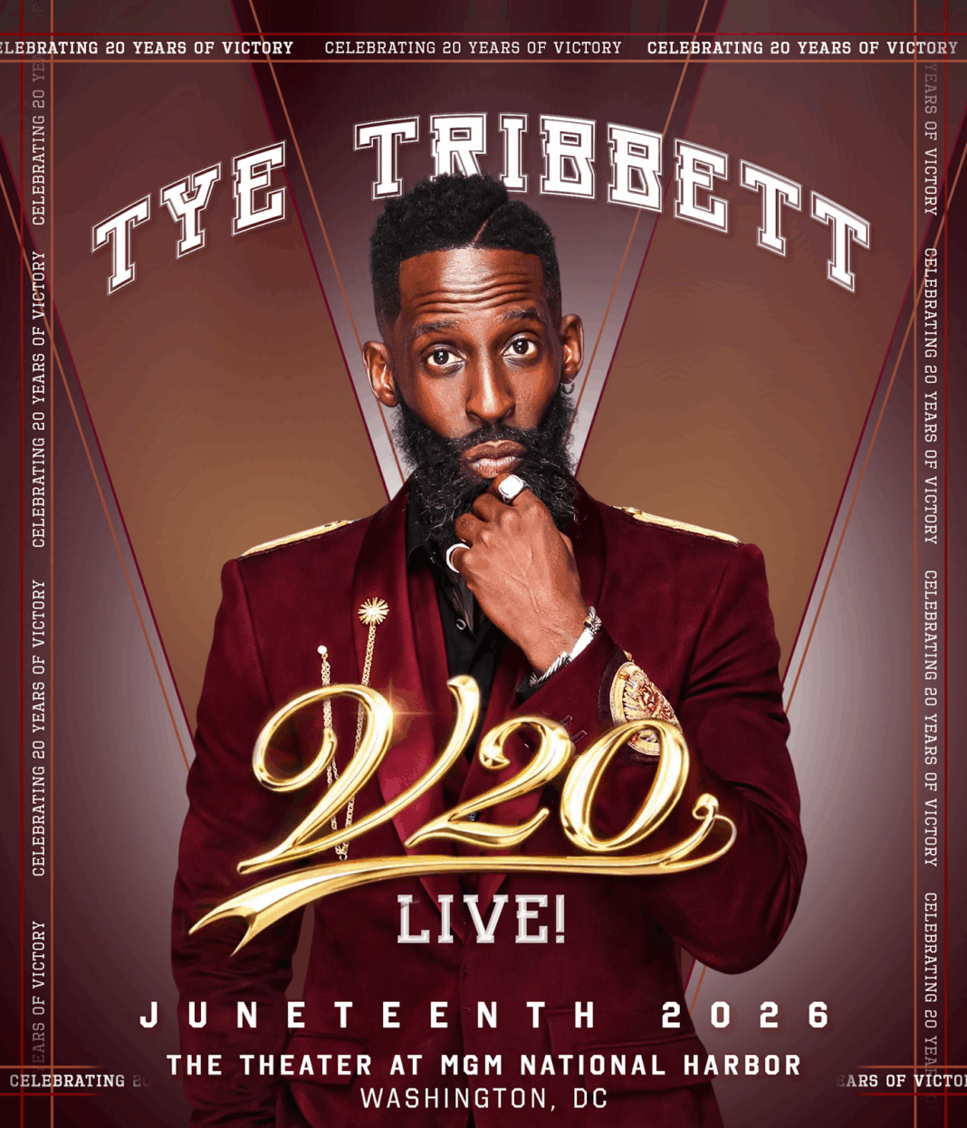 Tye Tribbett Announces “V20” Live! — A One-Night Orchestral Celebration ...